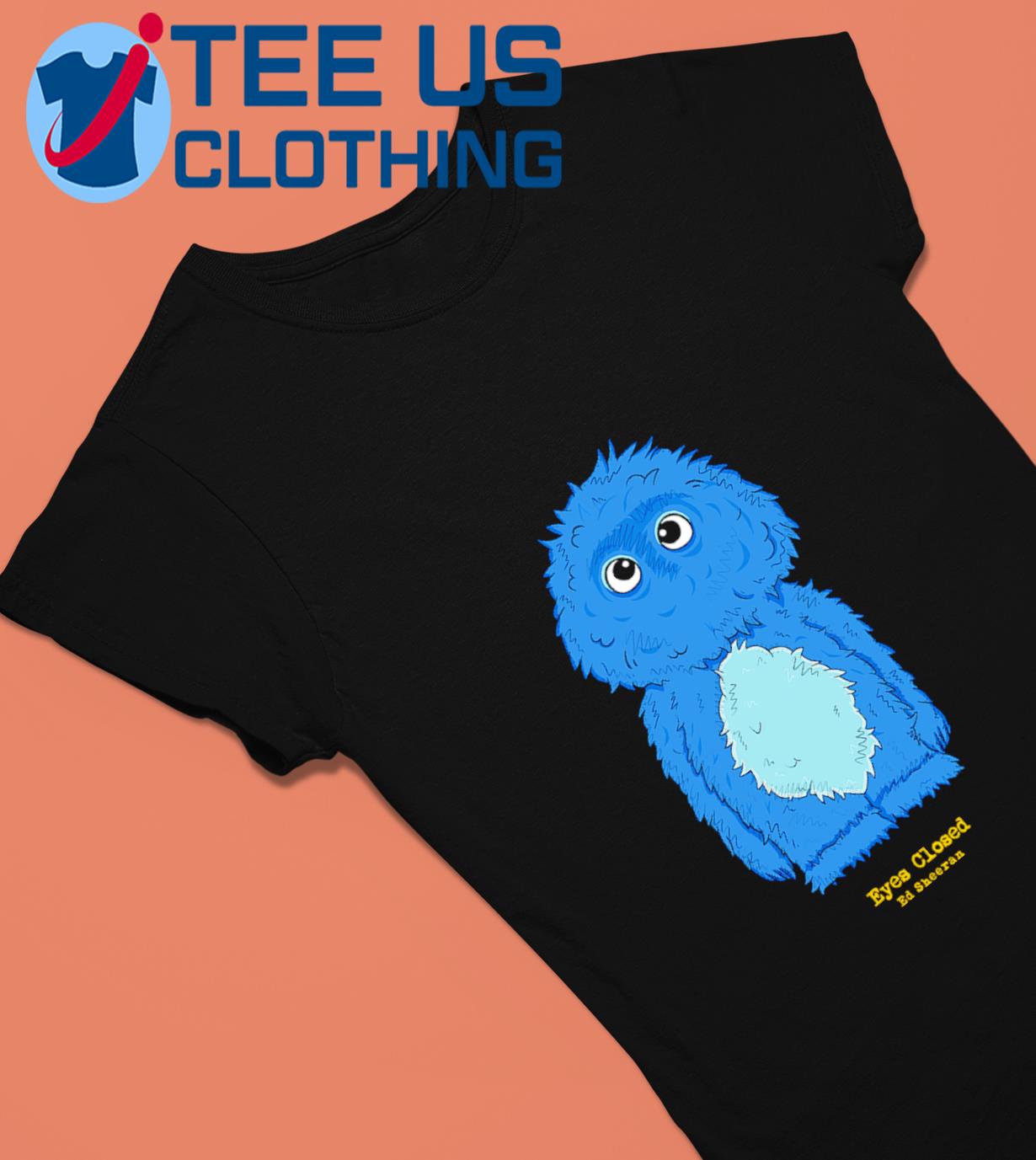 Ed Sheeran Blue Monster Eyes Closed Shirt, hoodie, sweater, long sleeve ...